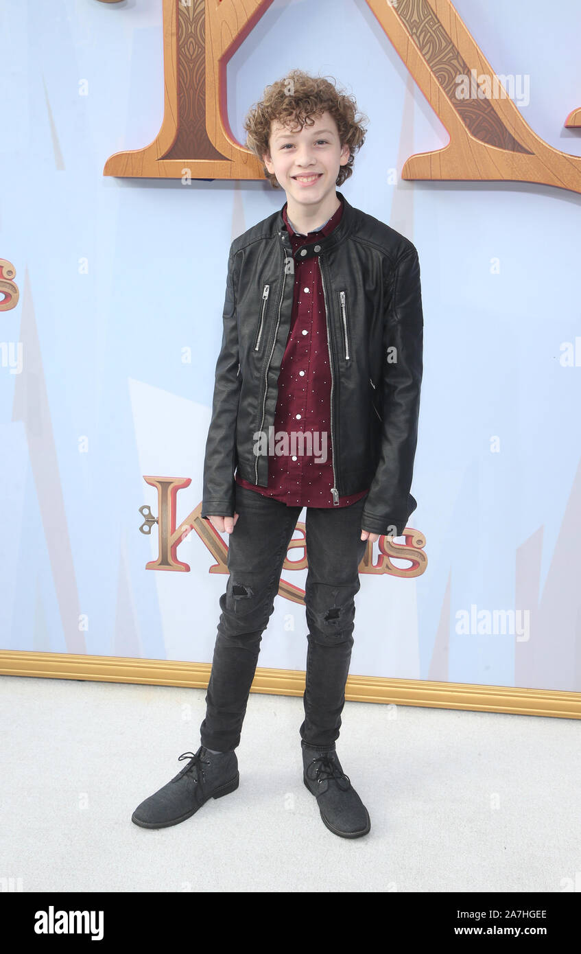 Westwood, California, USA. 2nd Nov 2019. Tucker Meek, at Netflix "Klaus ...