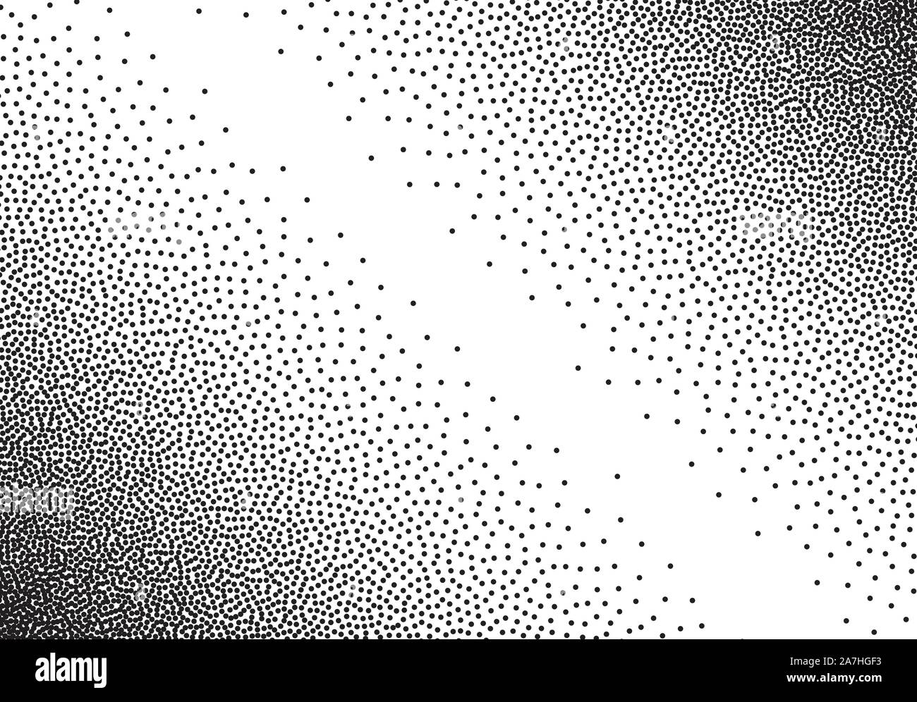 Dotwork gradient background, black and white scattered stipple dots ...