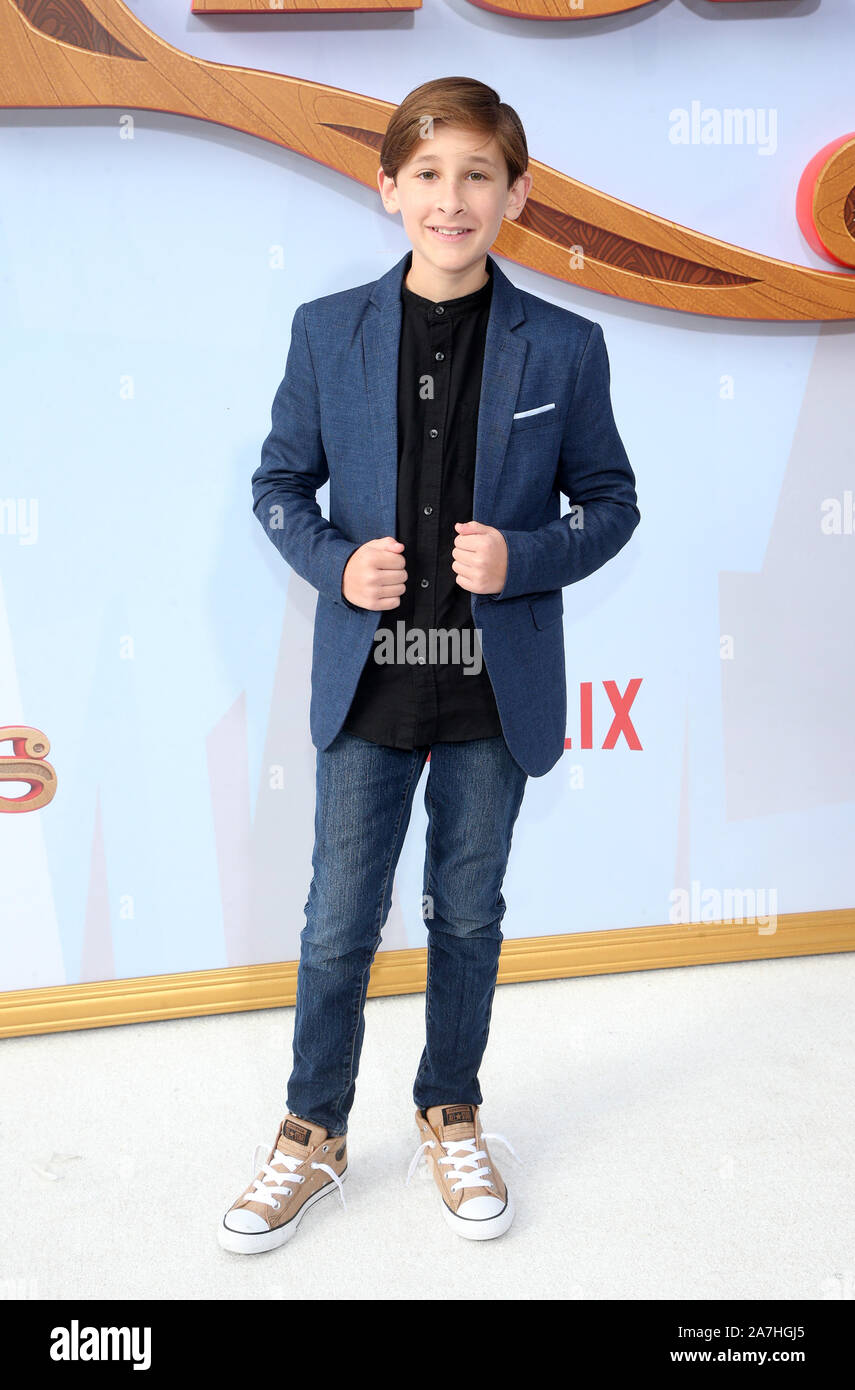 Westwood, California, USA. 2nd Nov 2019. Jaeden Bettencourt, at Netflix ...