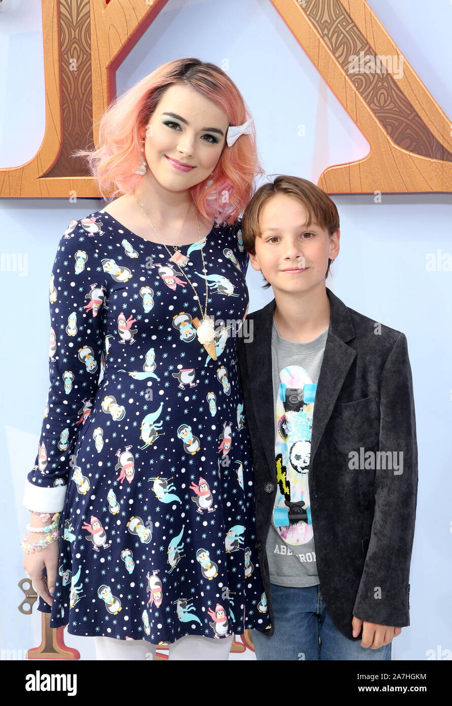 Westwood, California, USA. 2nd Nov 2019. Merit Leighton, Finn Carr, at ...