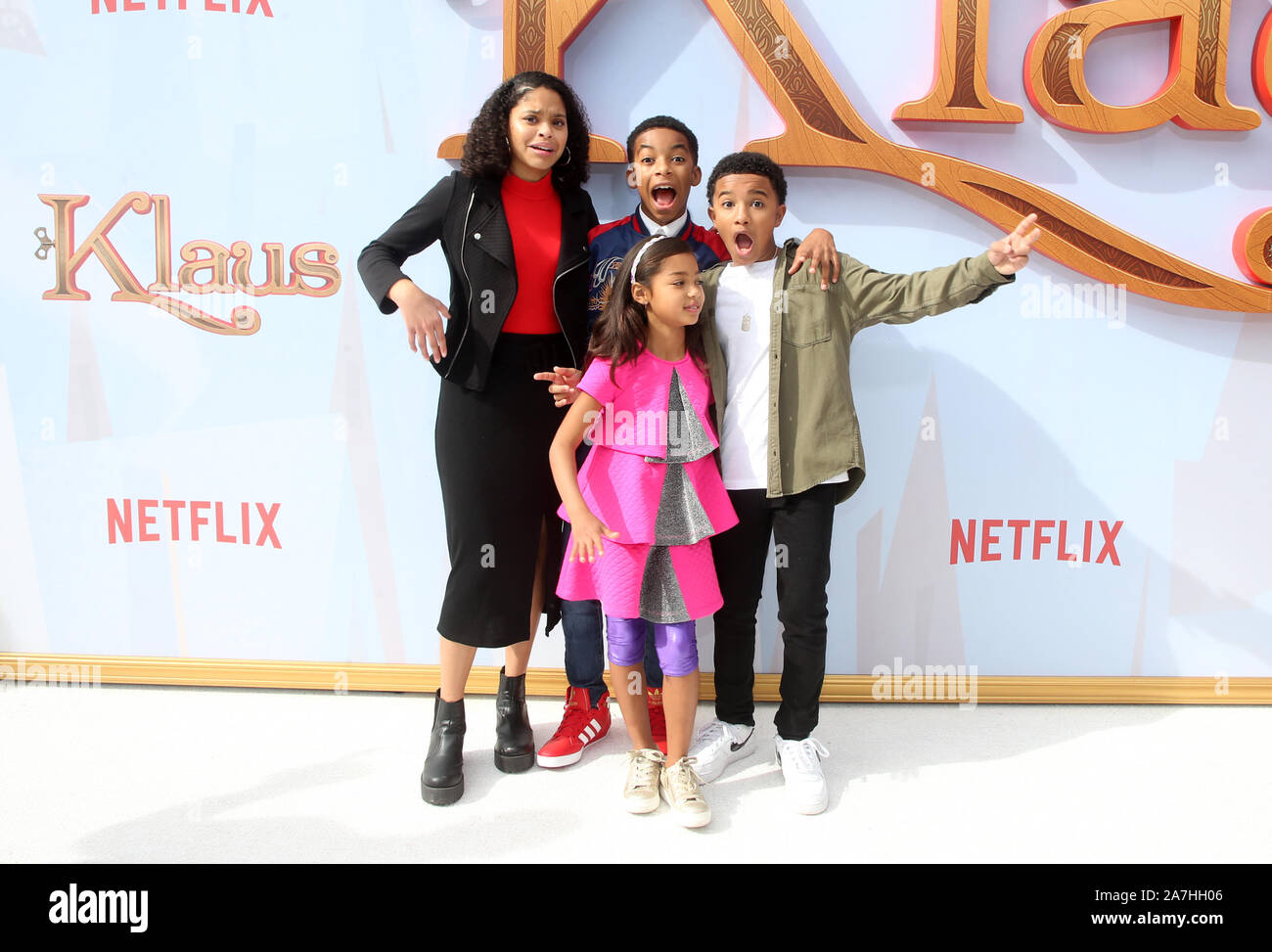 Westwood, California, USA. 2nd Nov 2019. Symera Jackson, Isaiah Russell ...