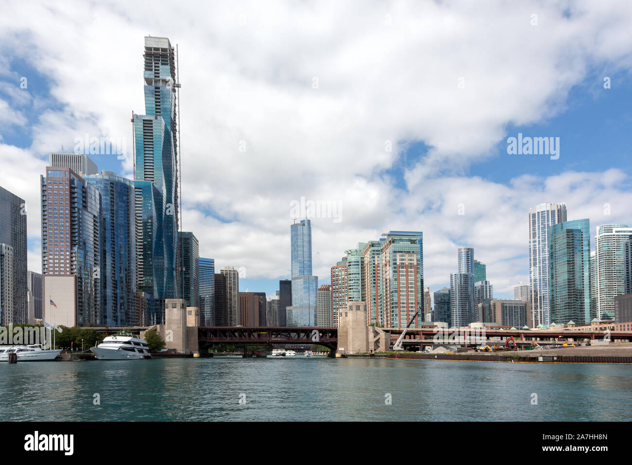 Chicago waterfront from Lake Michigan Stock Photo - Alamy