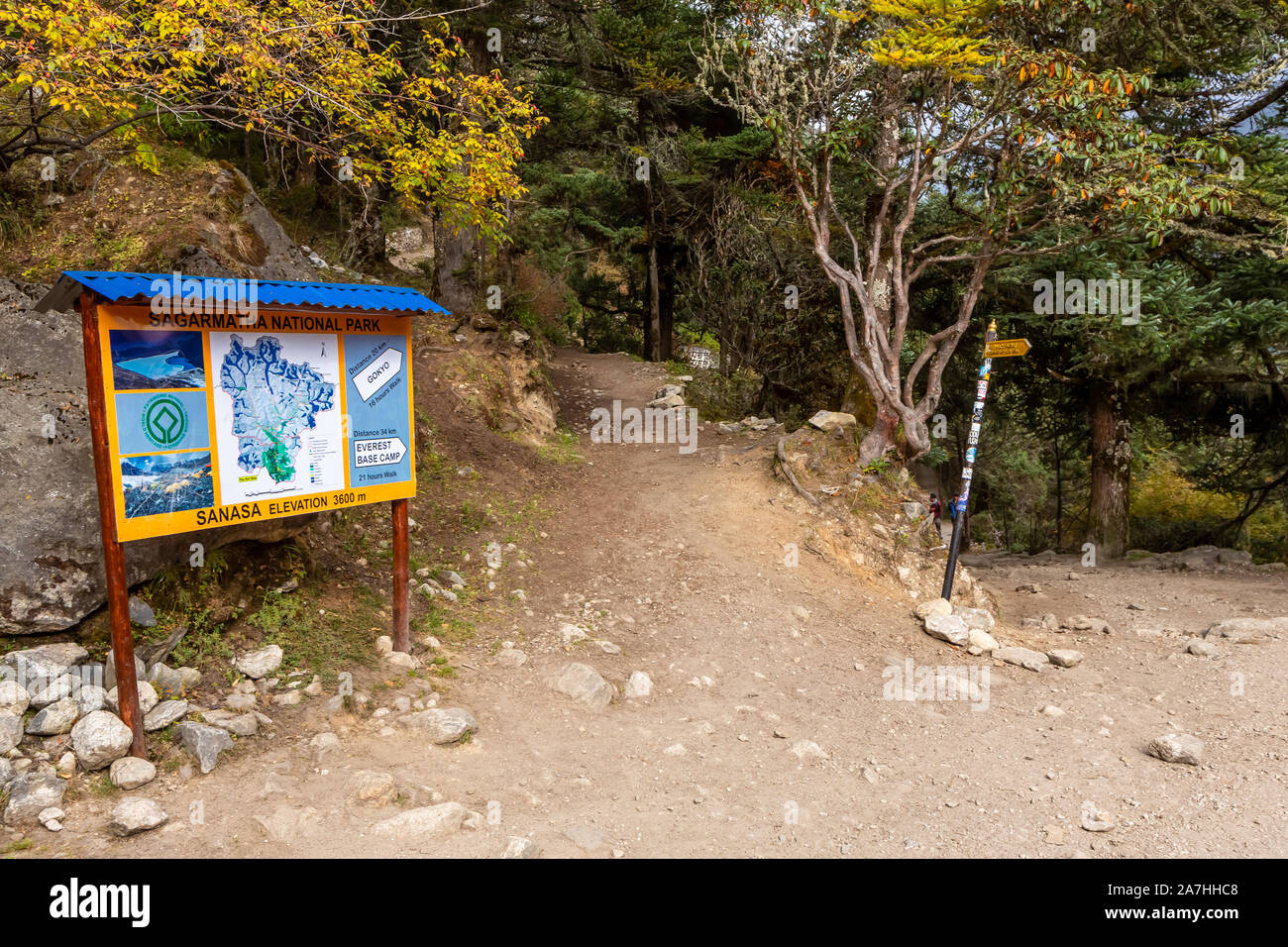 Everest base camp sign hi-res stock photography and images - Alamy