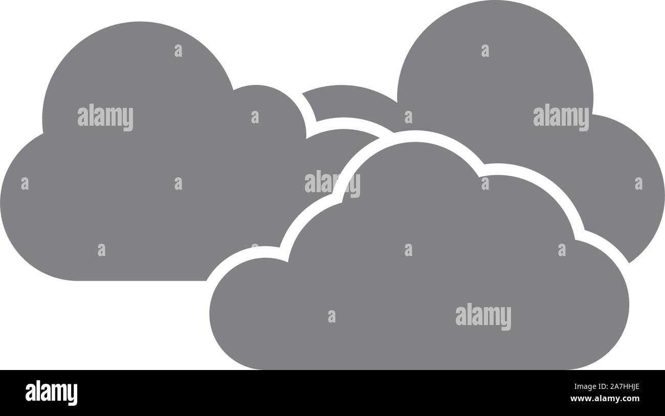 Cloudy weather icon design templateve vector isolated Stock Vector ...