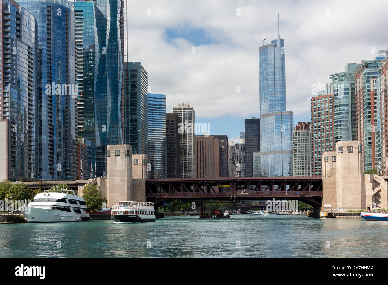 Chicago waterfront from Lake Michigan Stock Photo - Alamy
