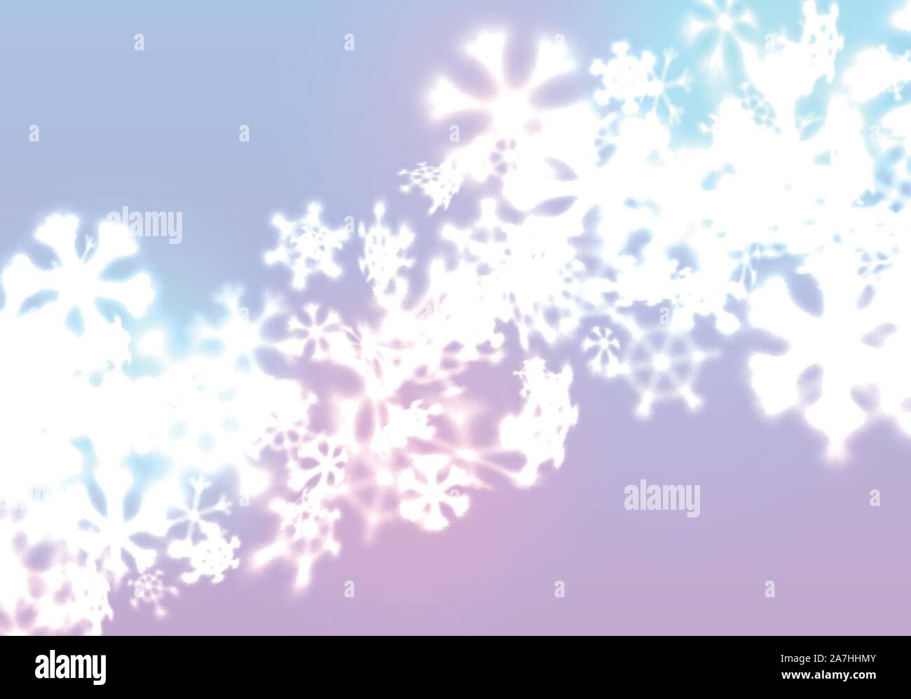 Christmas snowflakes background with falling and swirling snow Stock ...