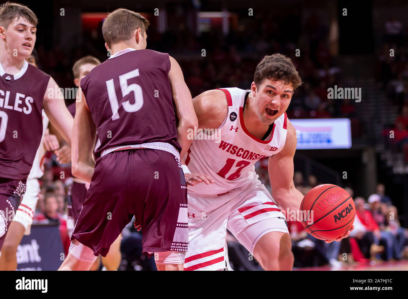 Madison, WI, USA. 1st Nov, 2019. Wisconsin Badgers guard Trevor ...