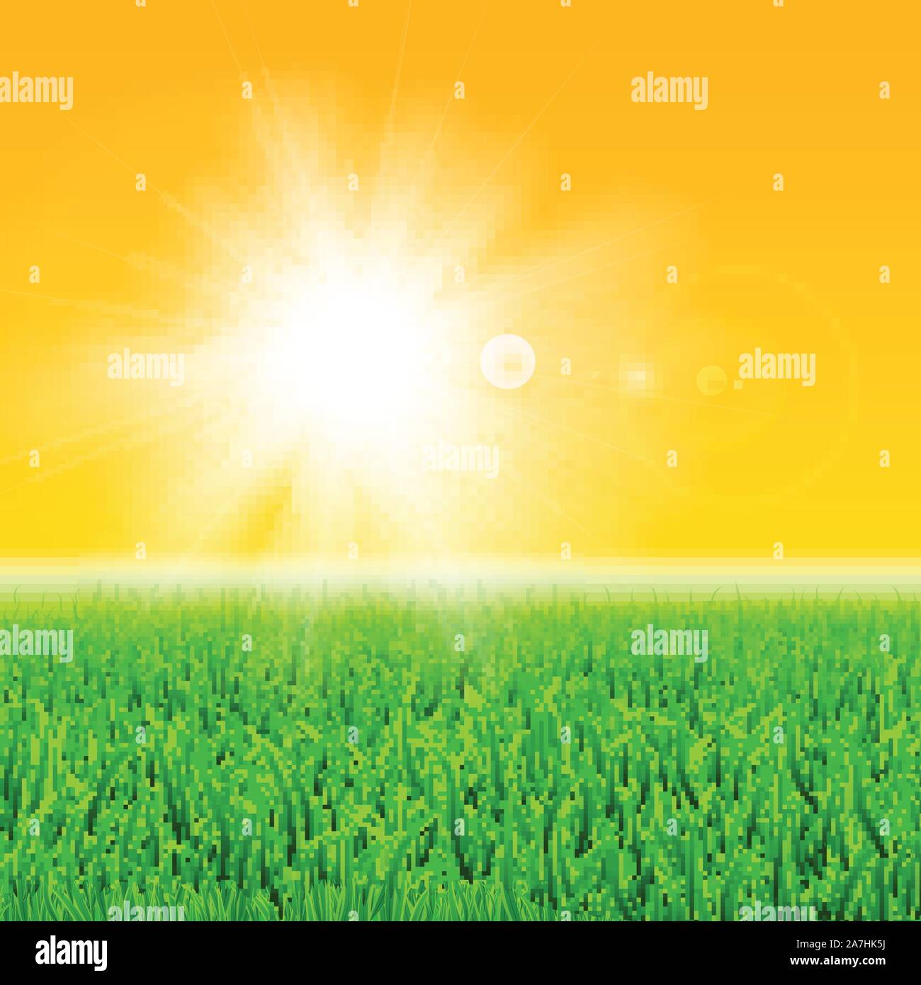 Sunlight under the horizon Stock Vector Images - Alamy