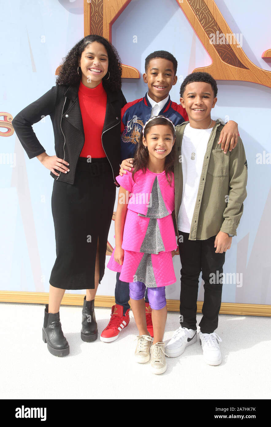 Westwood, California, USA. 2nd Nov, 2019. Symera Jackson, Isaiah ...