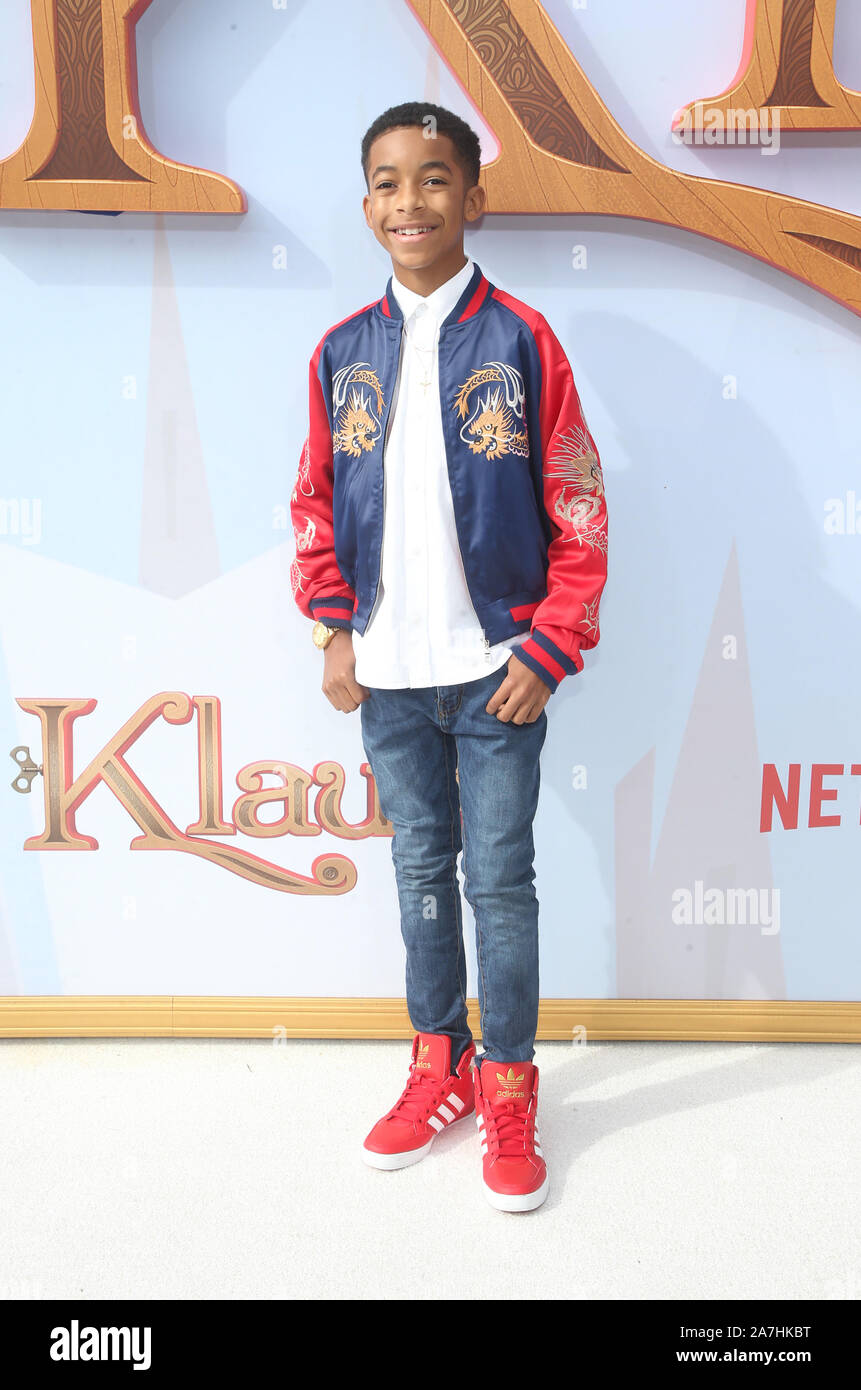 Westwood, California, USA. 2nd Nov, 2019. Isaiah Russell-Bailey ...