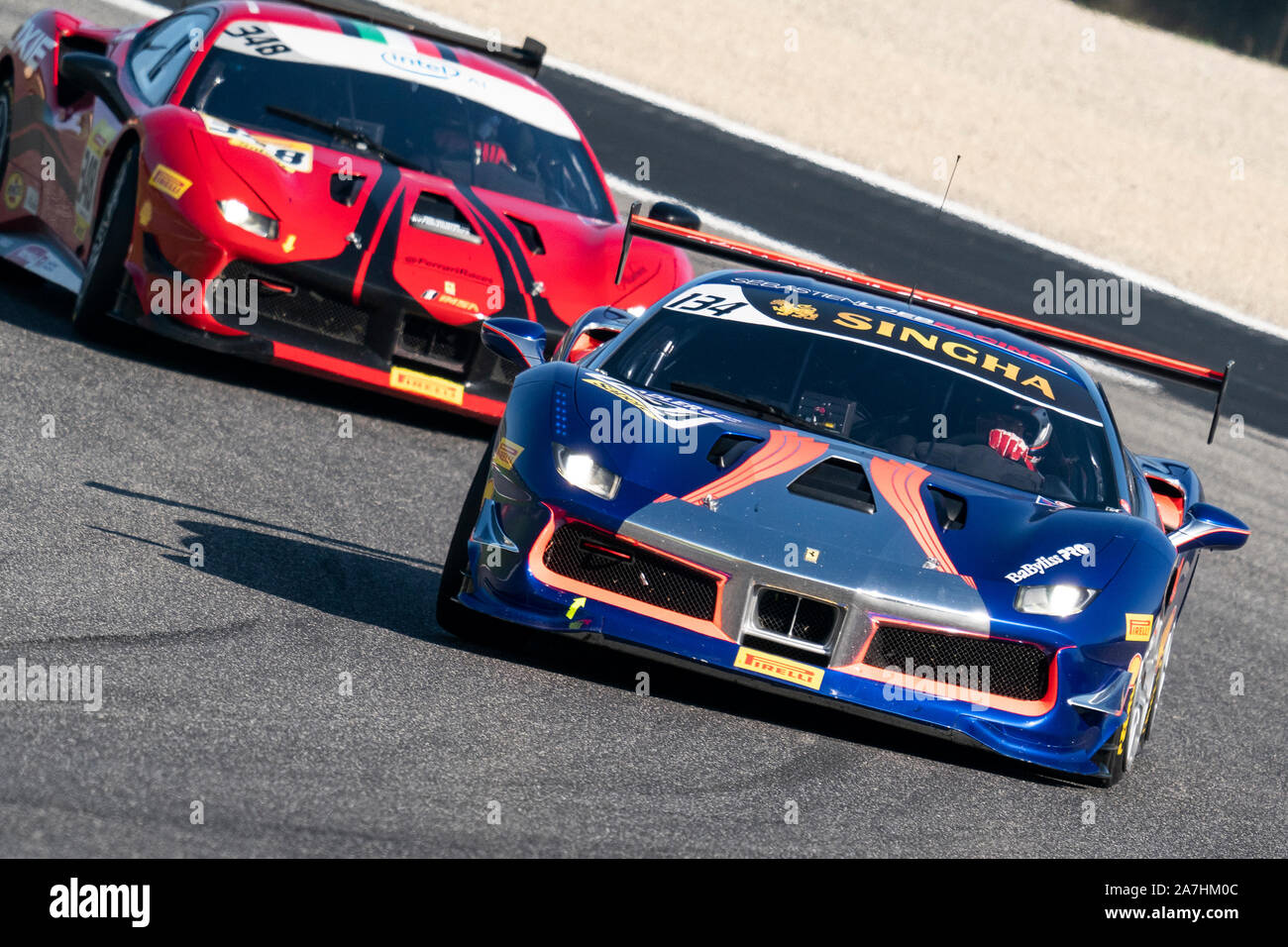 Mugello, Italy - October 27, 2019: A Ferrari 488 Challenge of Ferrari ...