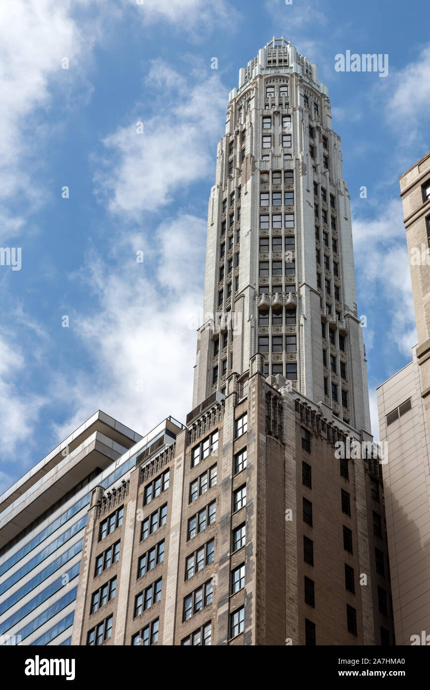 Mather Tower (aka Lincoln Tower) The Loop, Chicago, Illinois, USA Stock ...