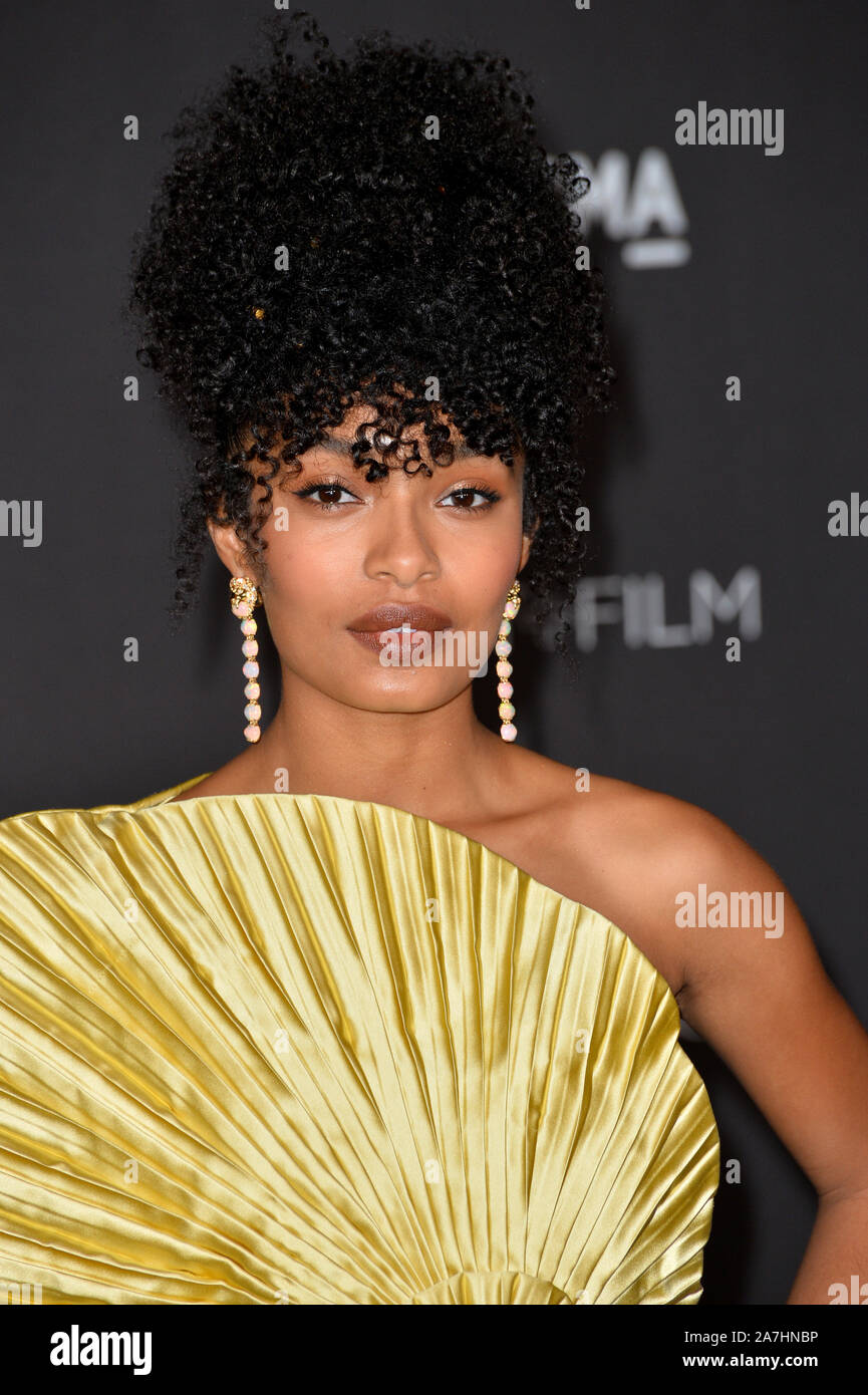 LOS ANGELES, USA. November 03, 2019: Yara Shahidi at the LACMA 2019 Art ...