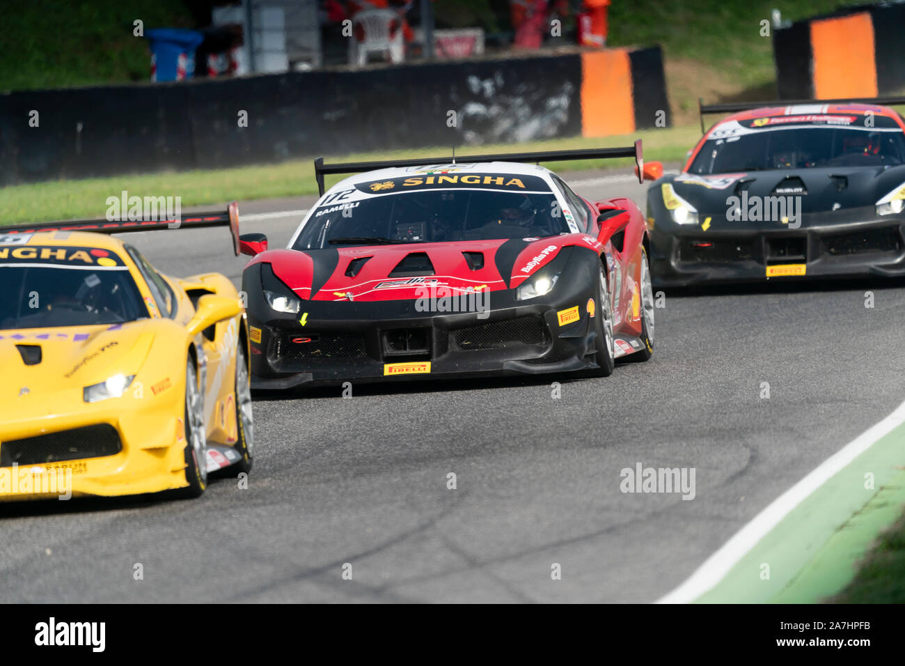 Mugello, Italy - October 27, 2019: A Ferrari 488 Challenge of Ferrari ...