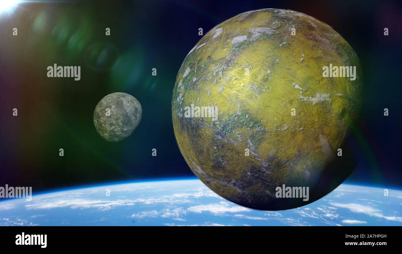 Super earth alien life hi-res stock photography and images - Alamy