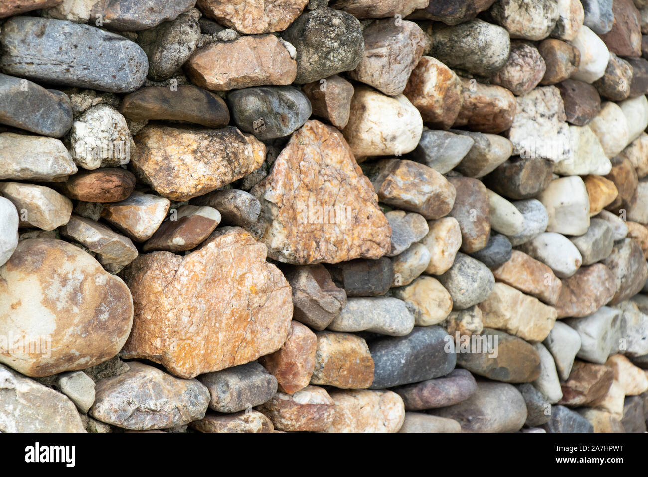 Many size of rock composite to stone wall background Stock Photo - Alamy