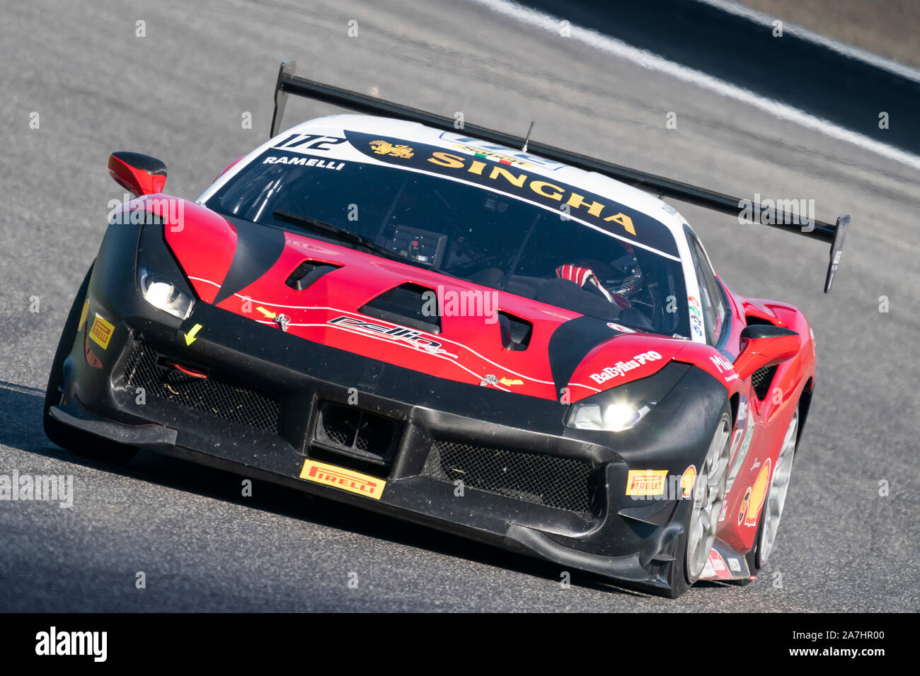 Mugello, Italy - October 27, 2019: A Ferrari 488 Challenge of Ferrari ...