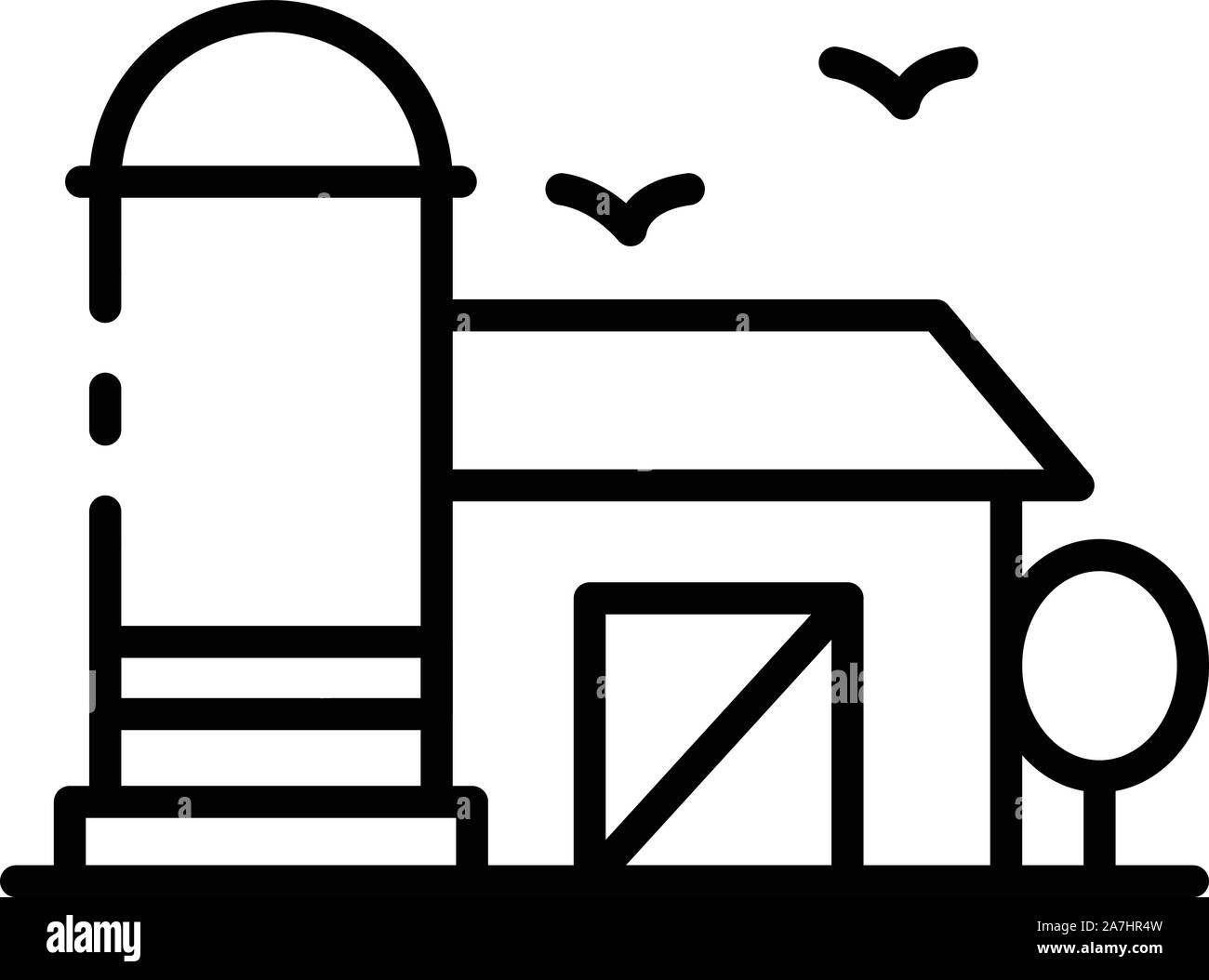 Farm barn icon, outline style Stock Vector Image & Art - Alamy