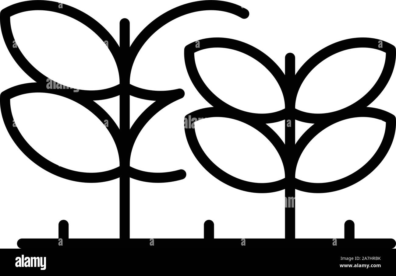 Eco plants icon, outline style Stock Vector Image & Art - Alamy