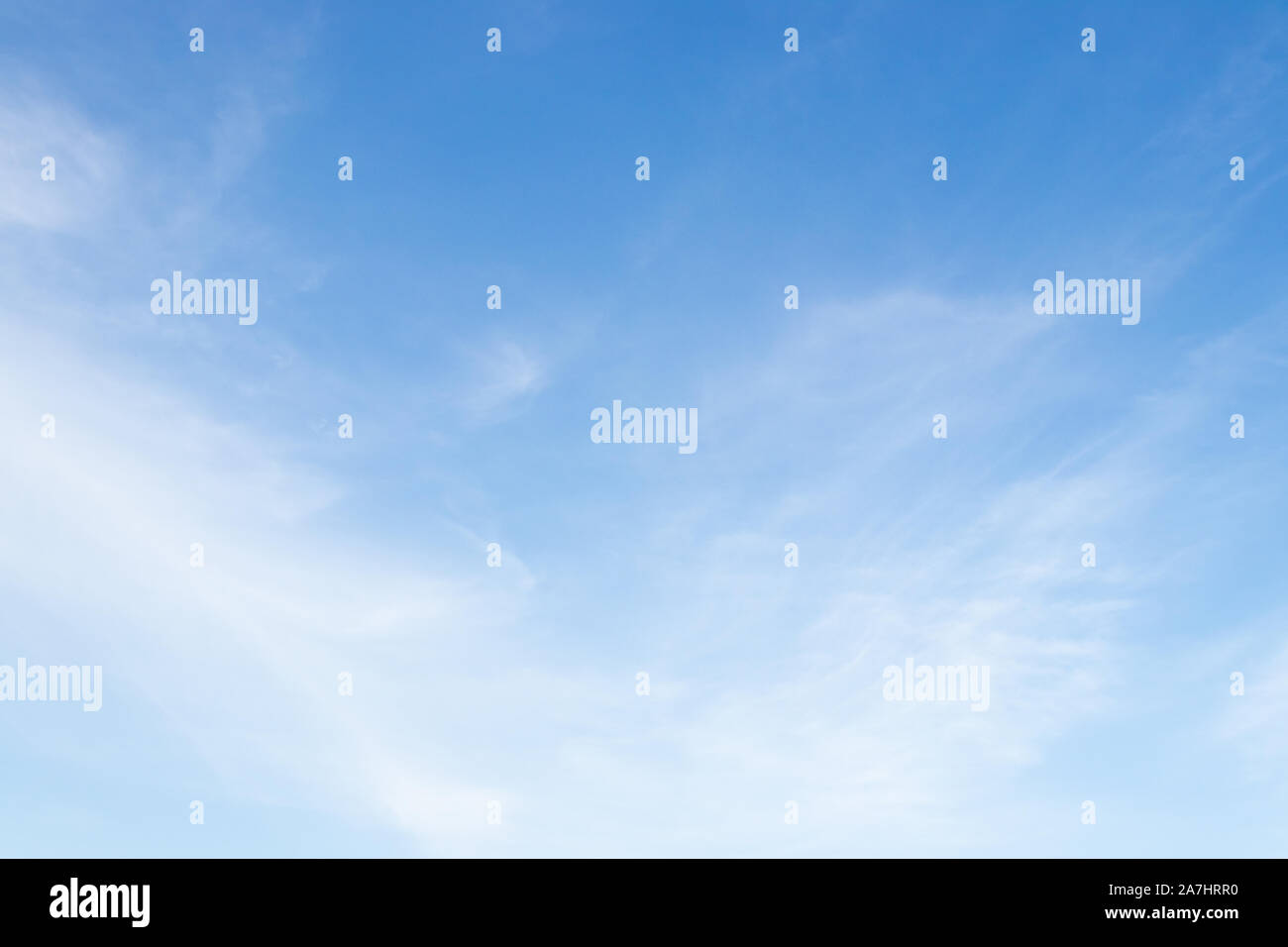 Clear blue color sky with white cloud background Stock Photo - Alamy