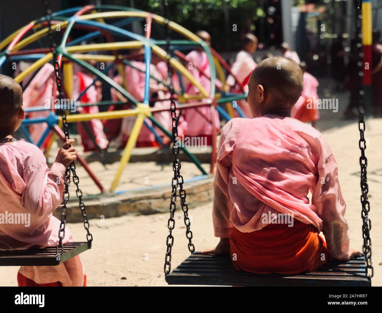 Kids of Myanmar Stock Photo - Alamy