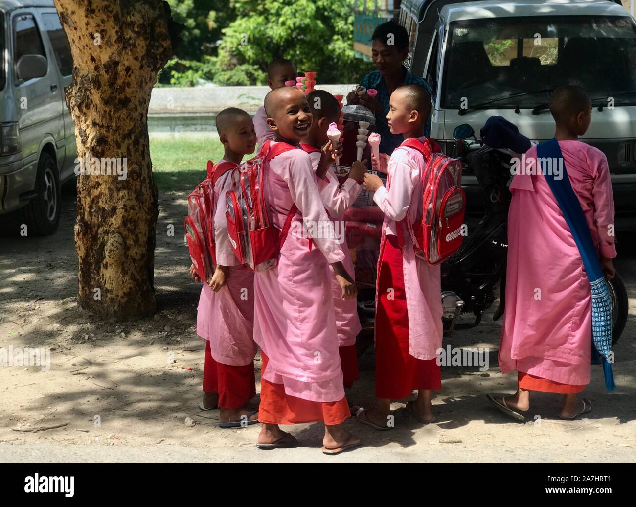 Kids of Myanmar Stock Photo - Alamy