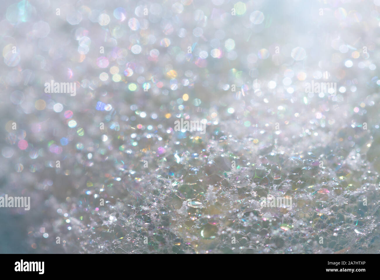 Close up of white bath bubble texture Stock Photo - Alamy