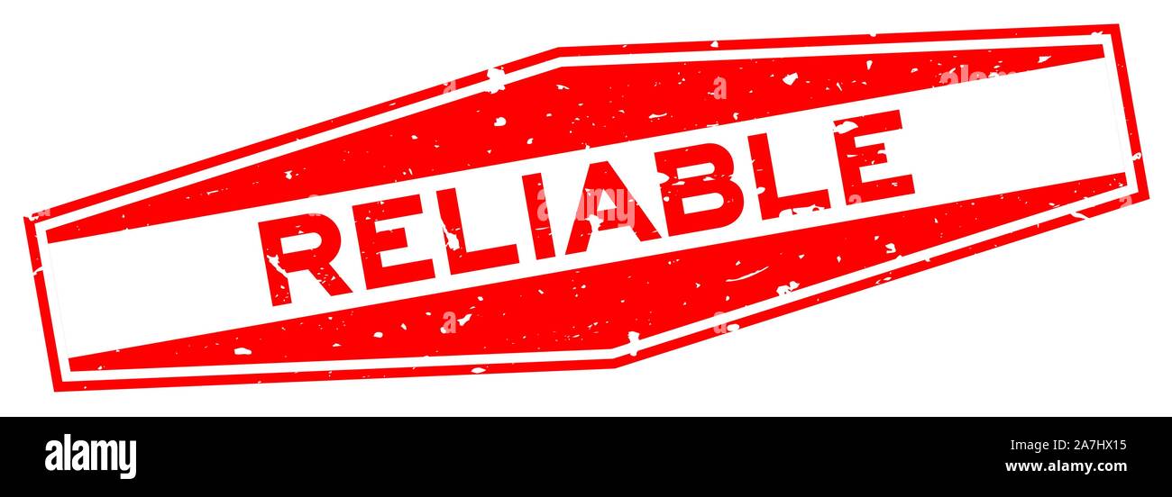 Grunge red reliable word hexagon rubber seal stamp on white background Stock Vector Image & Art ...