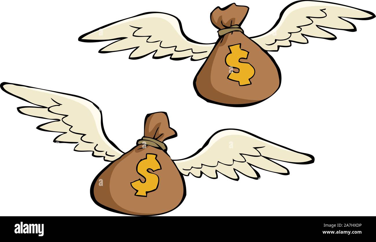 Money Wings Cut Out Stock Images & Pictures - Alamy