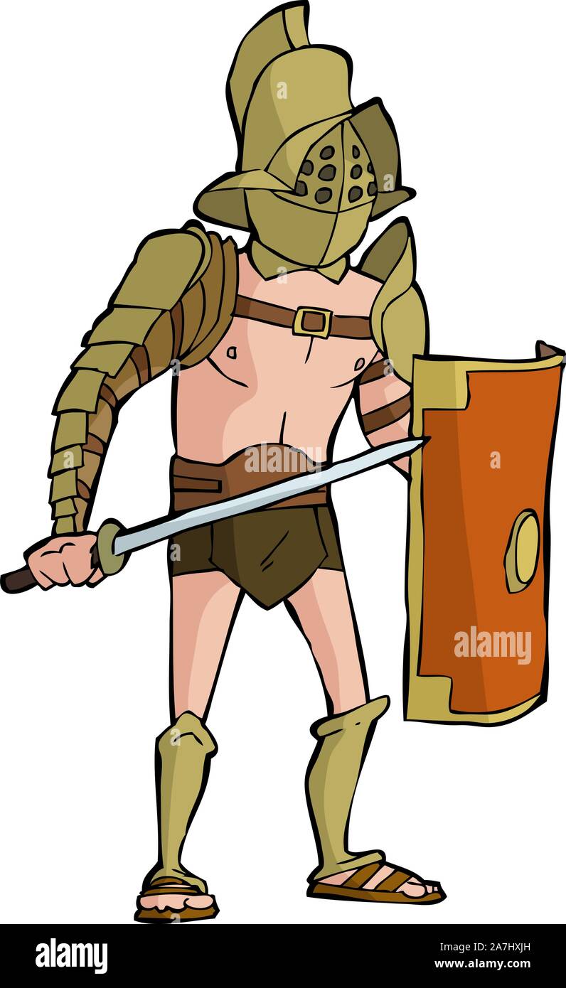 Rome Gladiator Painting Stock Vector Images - Alamy