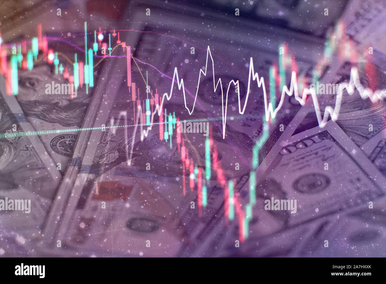 Business success and growth concept.Stock market business graph chart ...