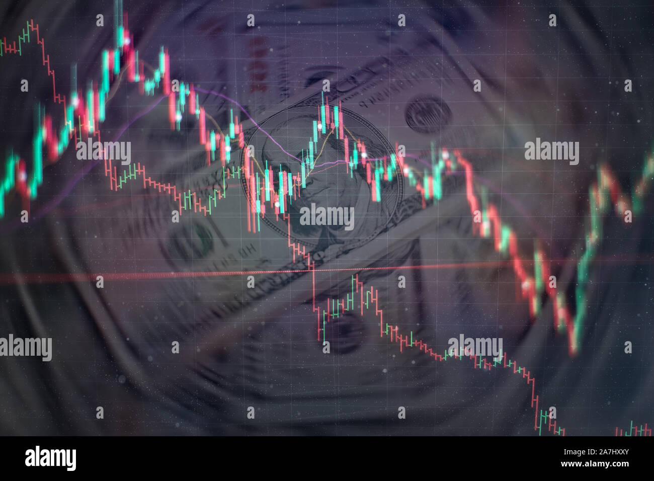 Business success and growth concept.Stock market business graph chart ...