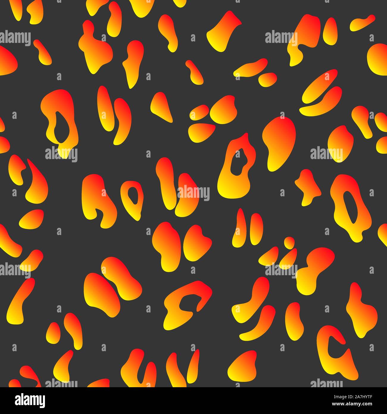 leopard print, seamless gradient animal pattern, vector neon organic ...