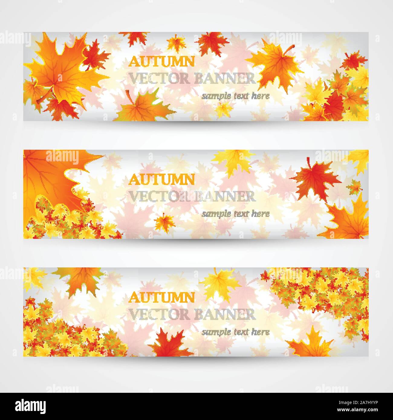 Bright autumn banners hi-res stock photography and images - Alamy