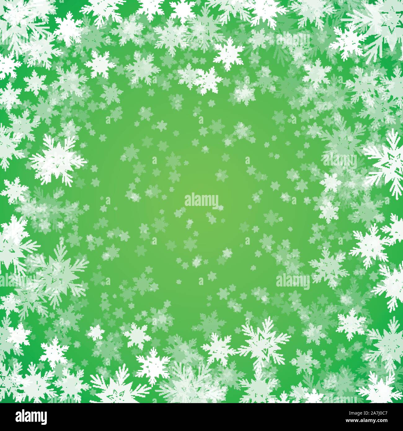 Green Snowflakes Wallpaper
