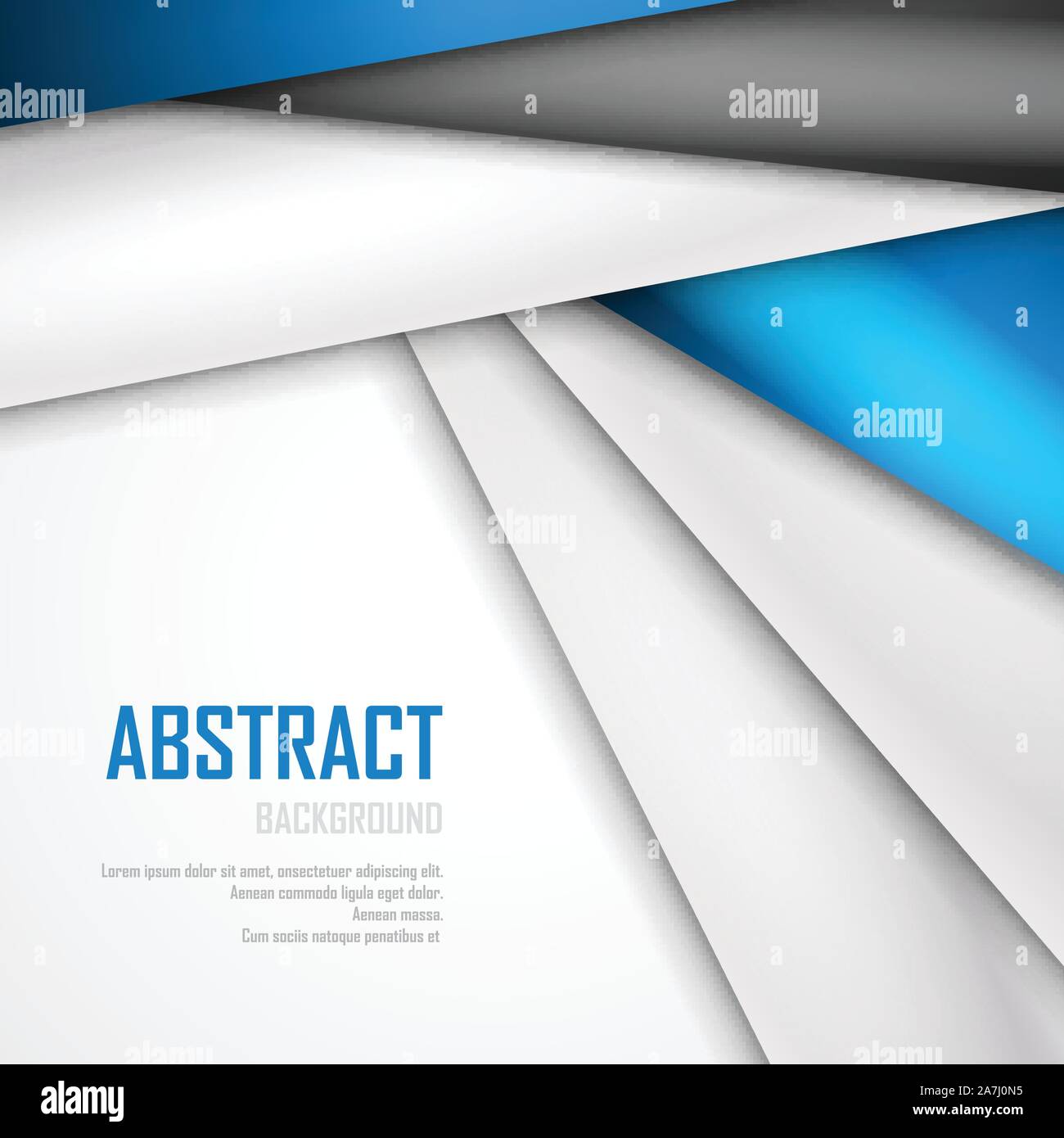 Abstract background of blue, white and black origami paper. Vector ...