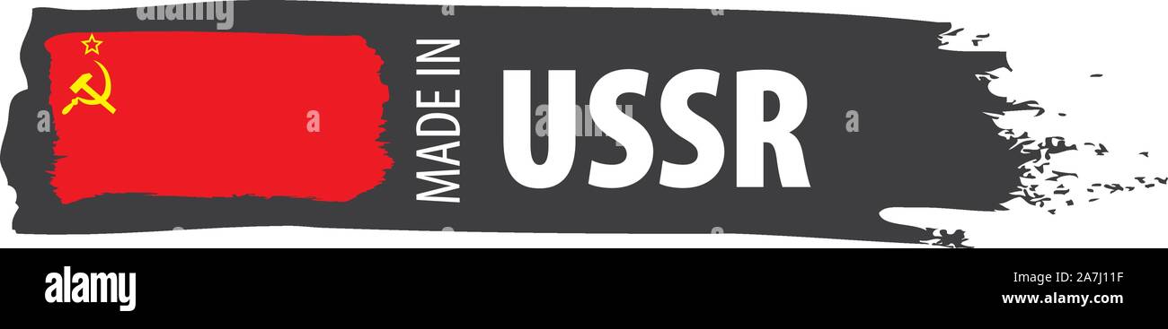 The red flag of the USSR. Vector illustration on white background Stock ...