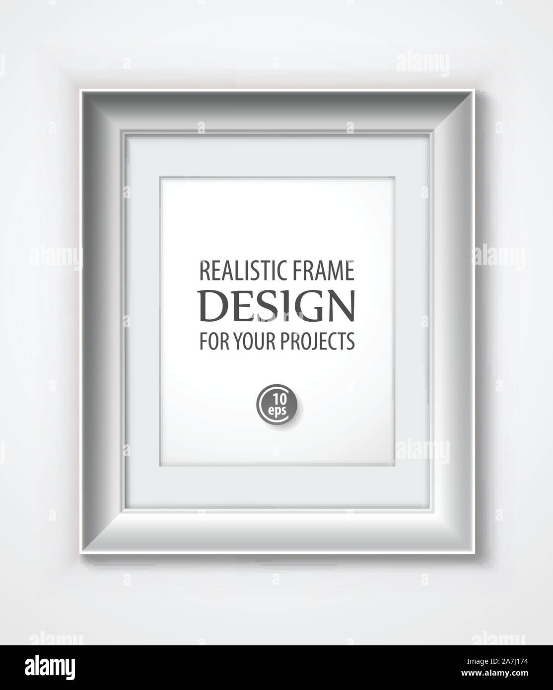 Realistic Vector Frame template. Vector illustration Stock Vector Image ...