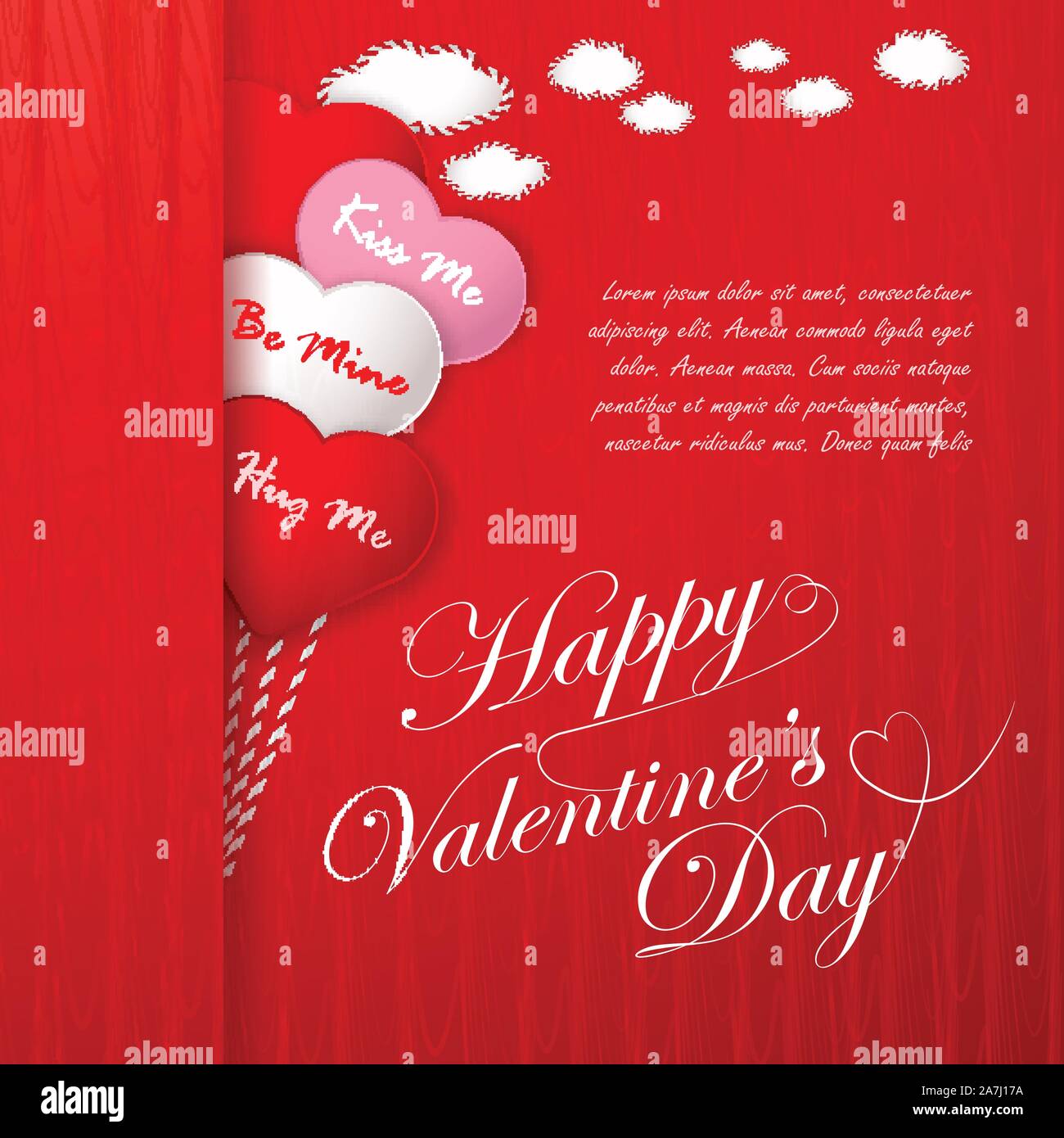 Happy valentines day words Stock Vector Images - Alamy