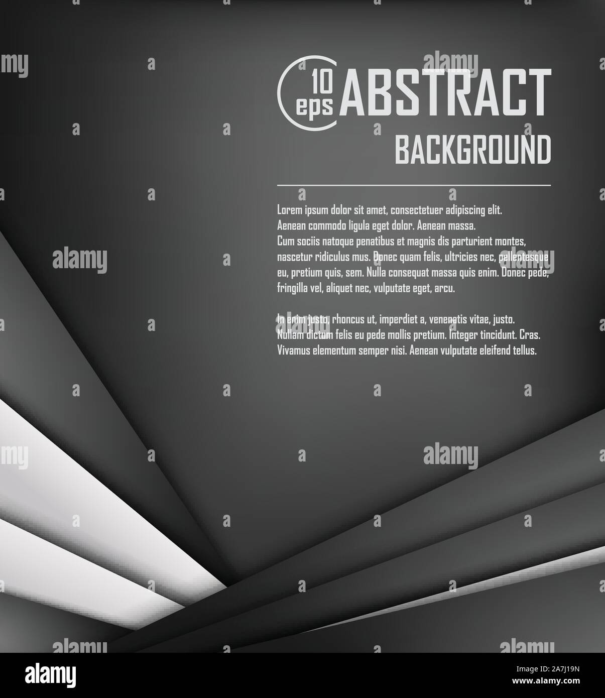 Abstract background of white and black origami paper. Vector ...