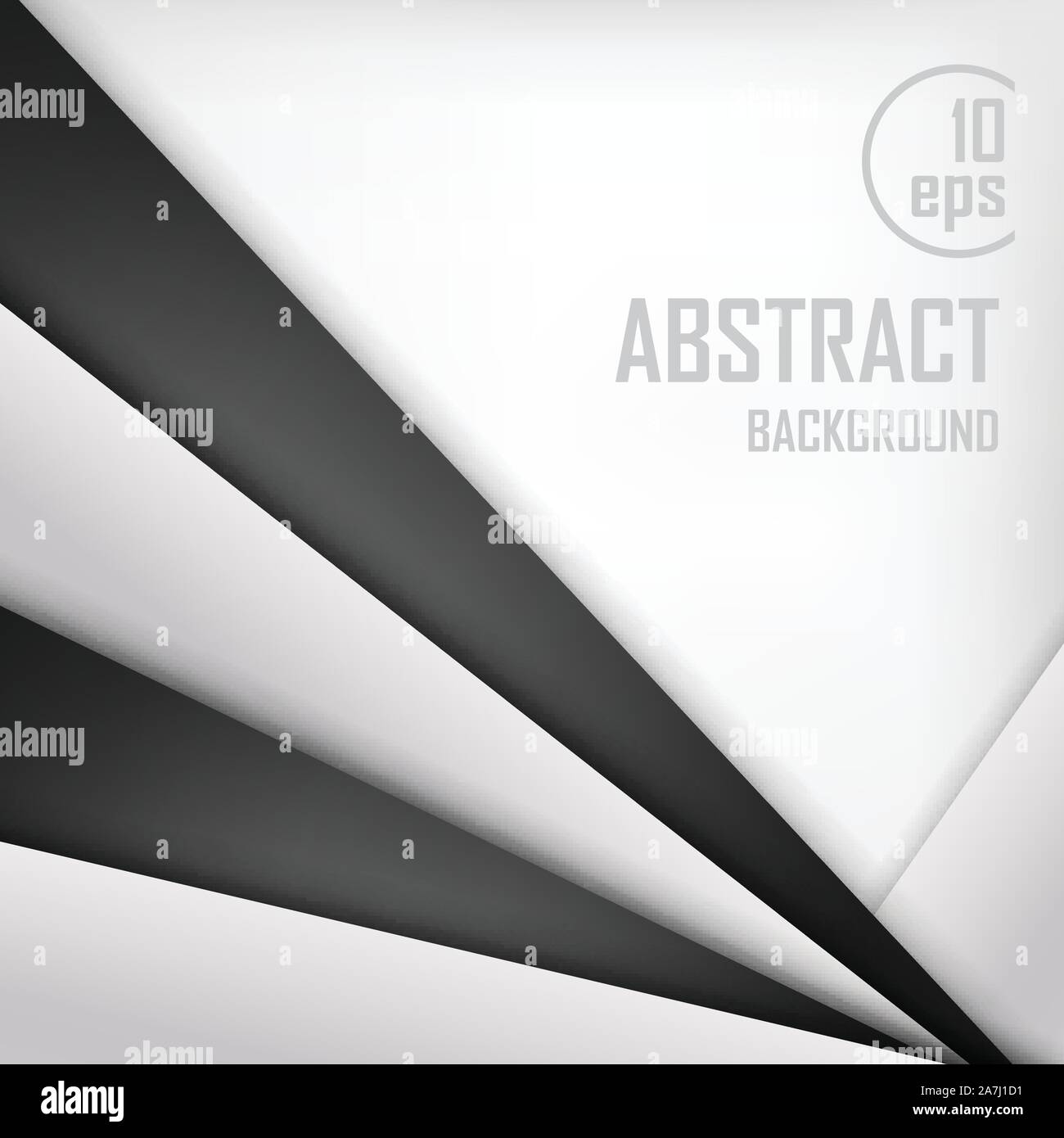 Abstract background of white and black origami paper. Vector ...
