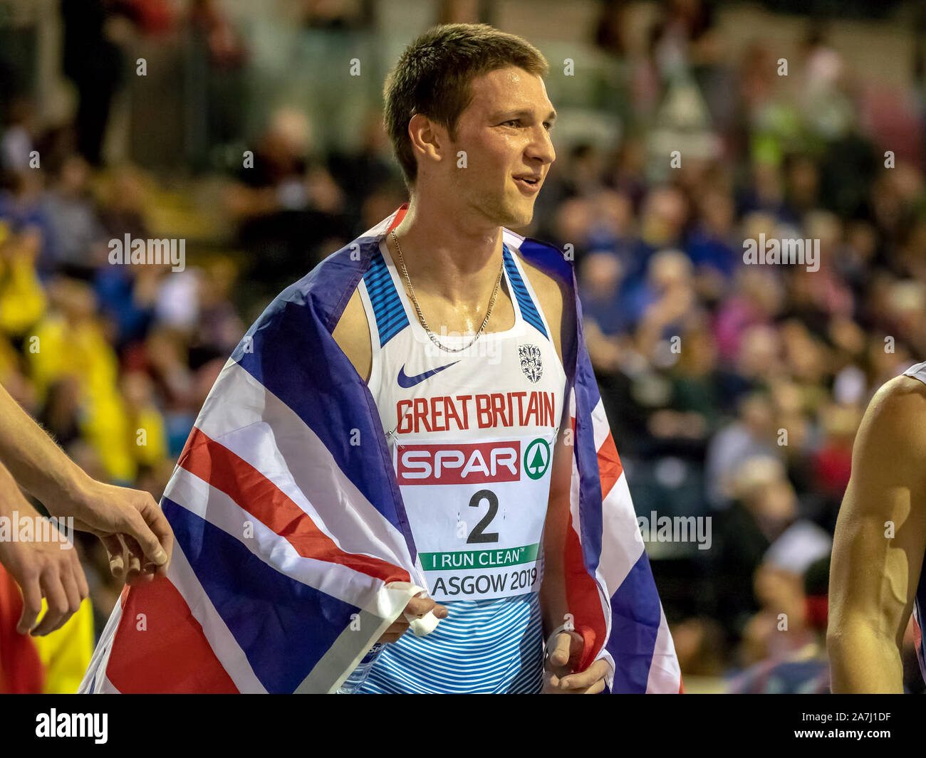 Glasgow, Scotland, UK. 3rd March, 2019. Great Britain's Tim Duckworth ...
