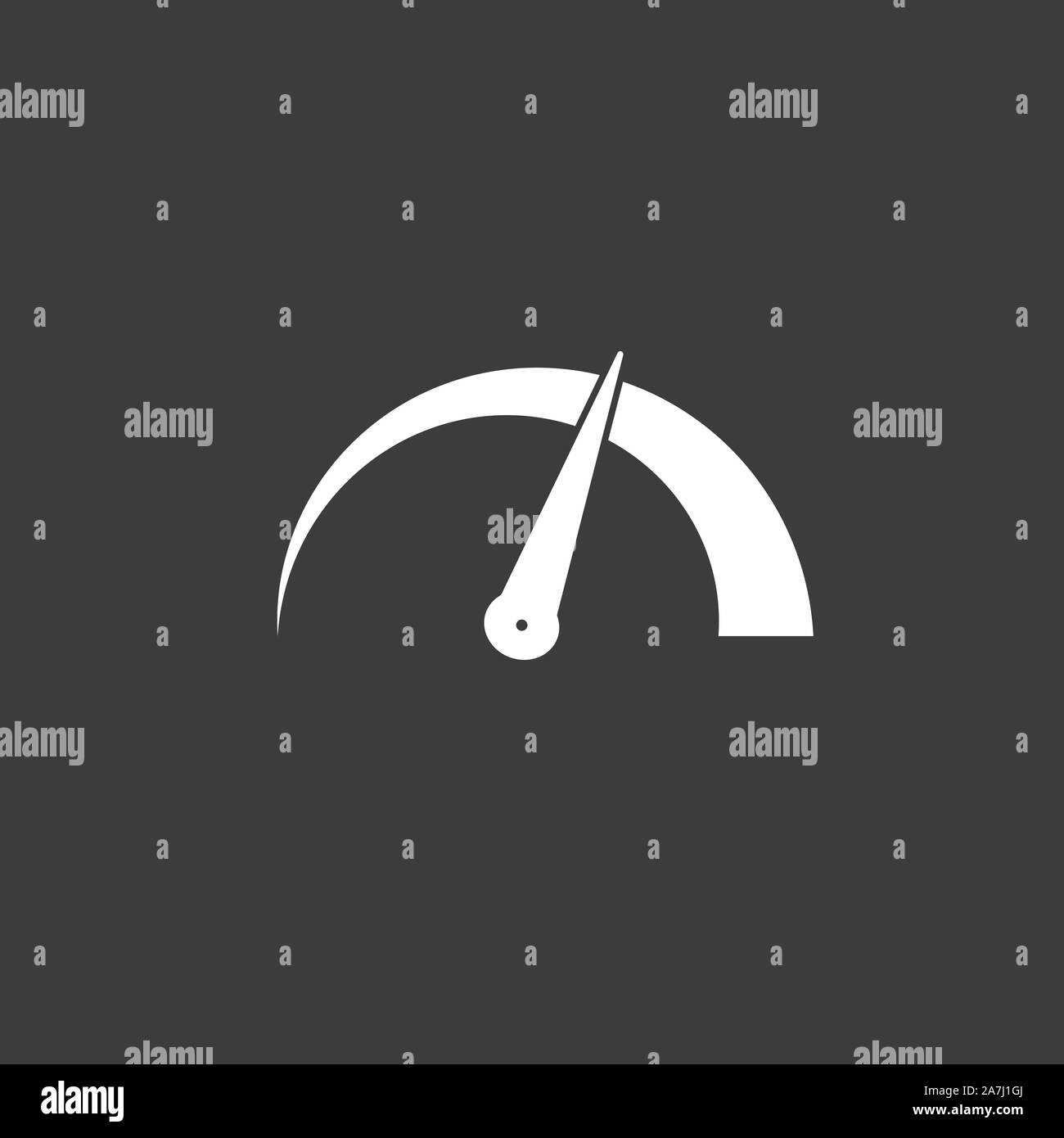 Speed, speedometer icon. Vector illustration, flat design Stock Vector Image & Art - Alamy