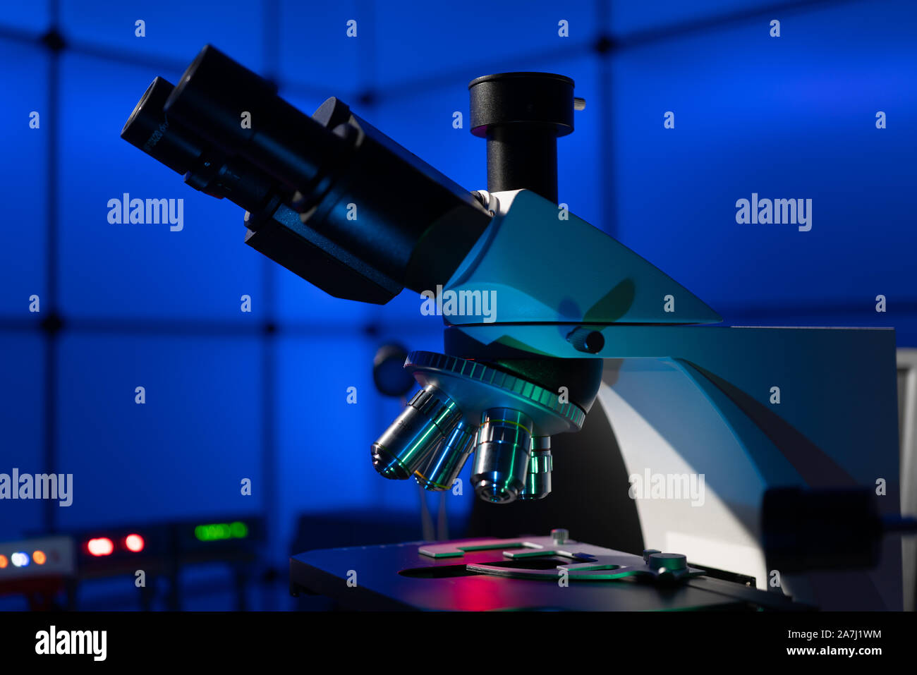 professional microscope in biological laboratory Stock Photo - Alamy