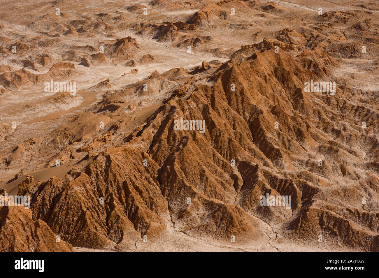 The Mars Valley, also know as Death Valley, in the Atacama Desert in ...