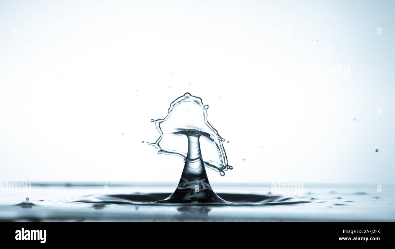 water drop collision. Water splash Stock Photo - Alamy