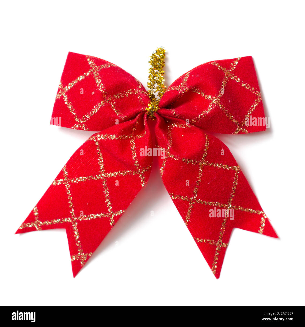 red bow isolated on a white background Stock Photo - Alamy