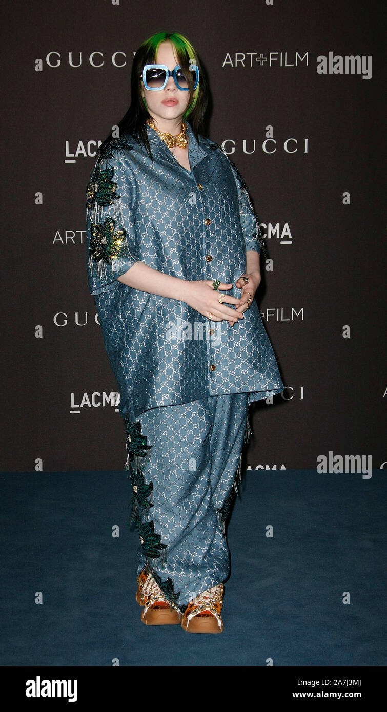 LOS ANGELES, CALIFORNIA - NOVEMBER 02: Billie Eilish arrives at the ...