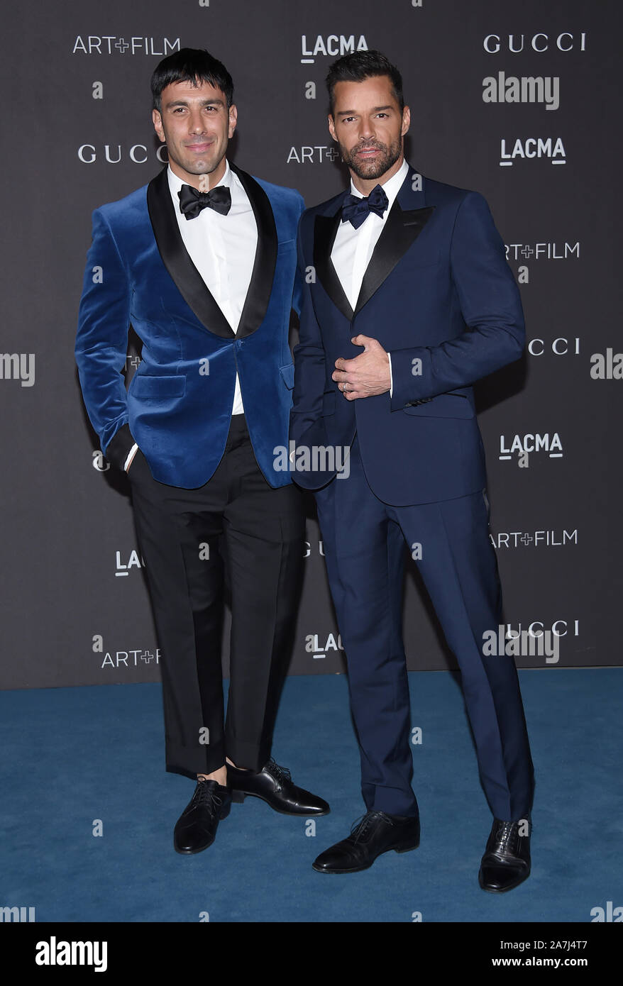 November 2, 2019, Los Angeles, California, USA: Ricky Martin and Jwan ...