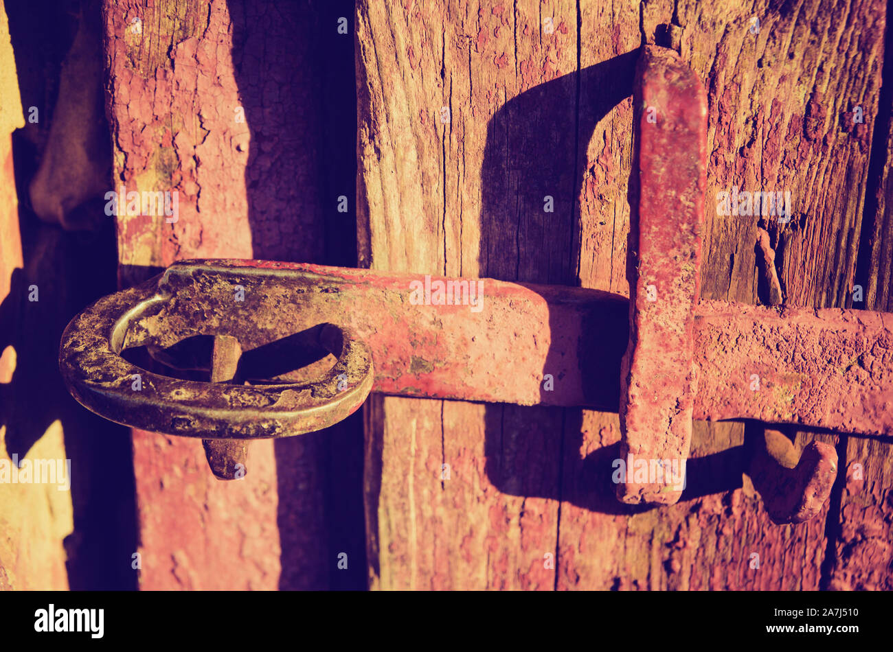 old lock on the door Stock Photo - Alamy